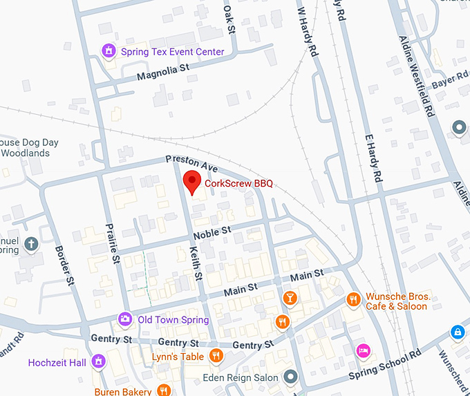 16. corkscrew bbq map