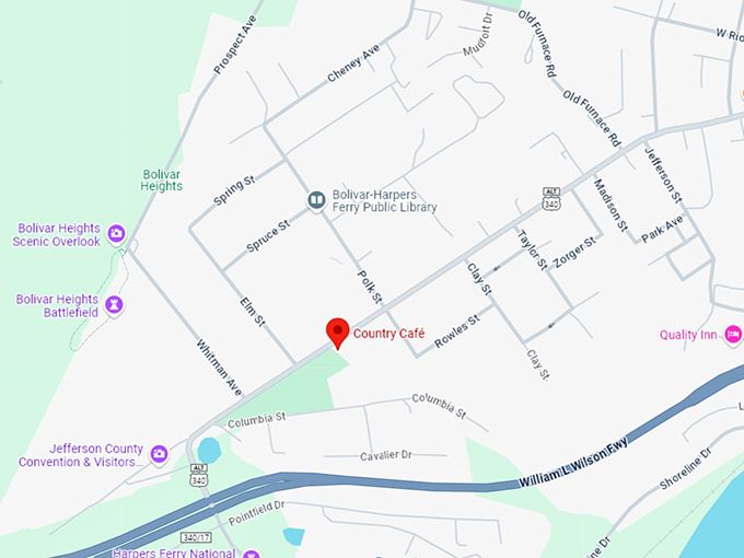 16. country caf&eacute; map