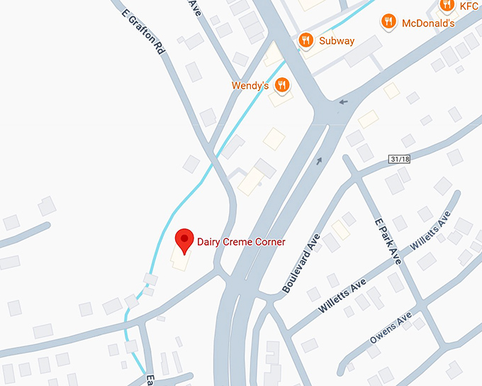 16. dairy creme corner map