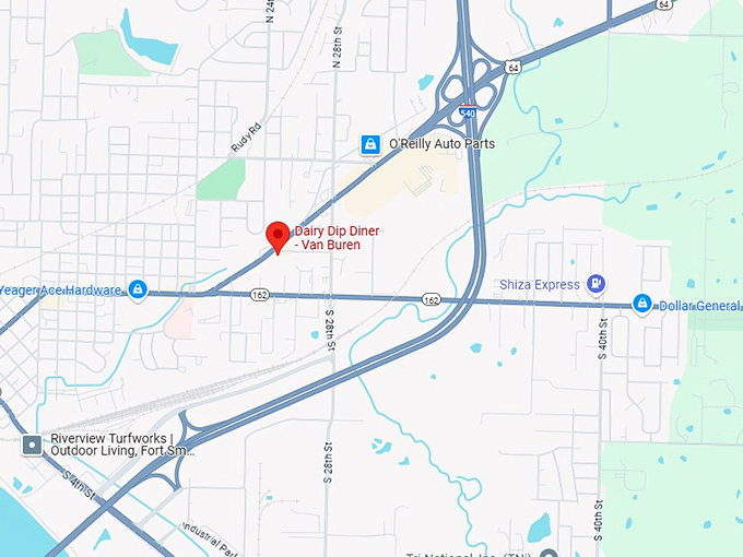 16. dairy dip diner van buren map