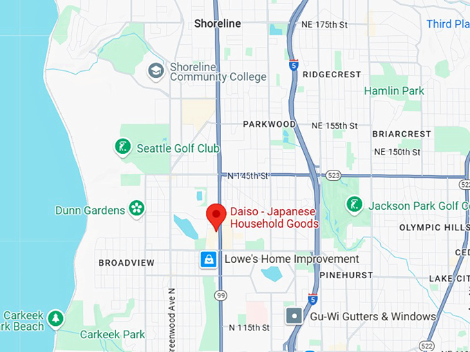 16. daiso japanese household goods (13201 aurora ave n) map