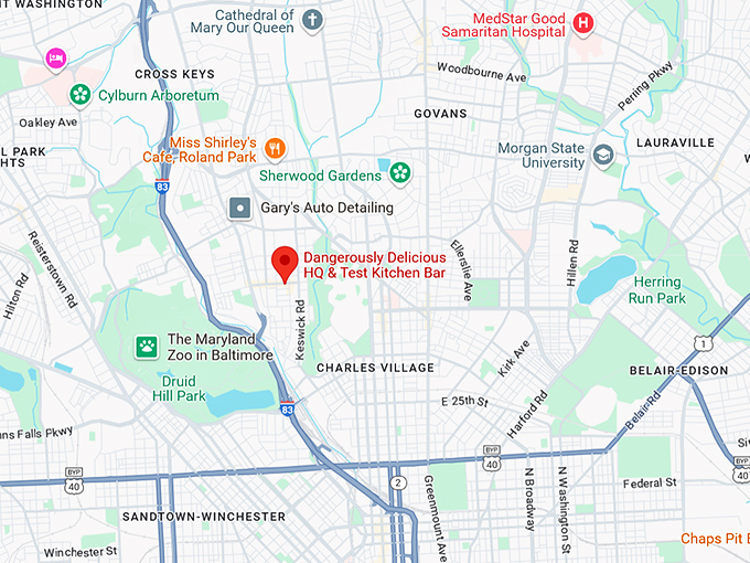 16. dangerously delicious hq & test kitchen bar (810 w 36th st) map