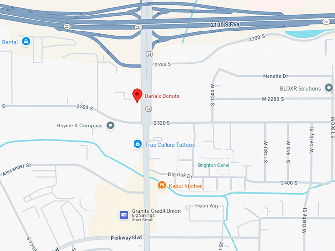 16. darla's donuts map