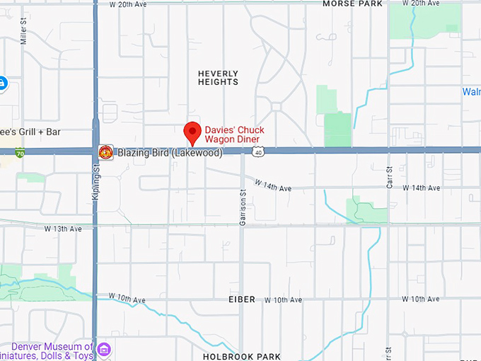 16. davies' chuck wagon diner map