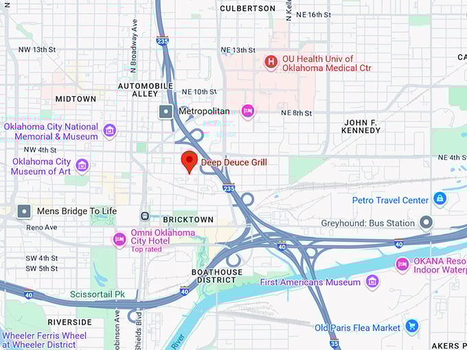 16. deep deuce grill map