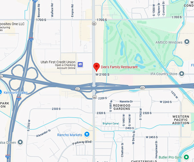 16. dee's family restaurant map