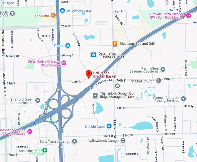 16. dell rhea's chicken basket map