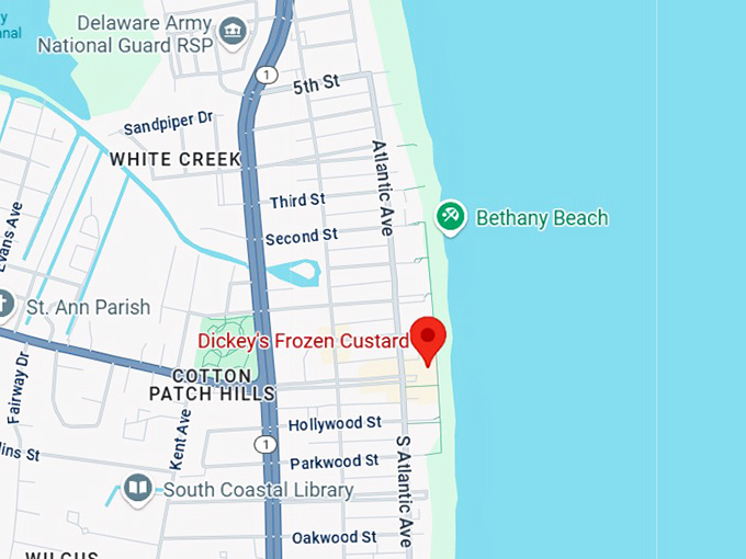 16. dickey's frozen custard map