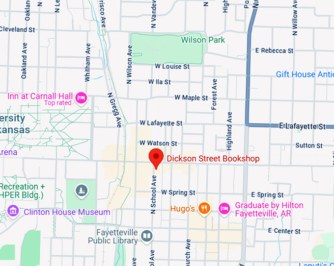 16. dickson street bookshop map