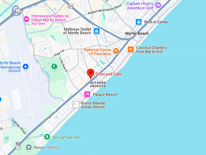 16. dinoland cafe map