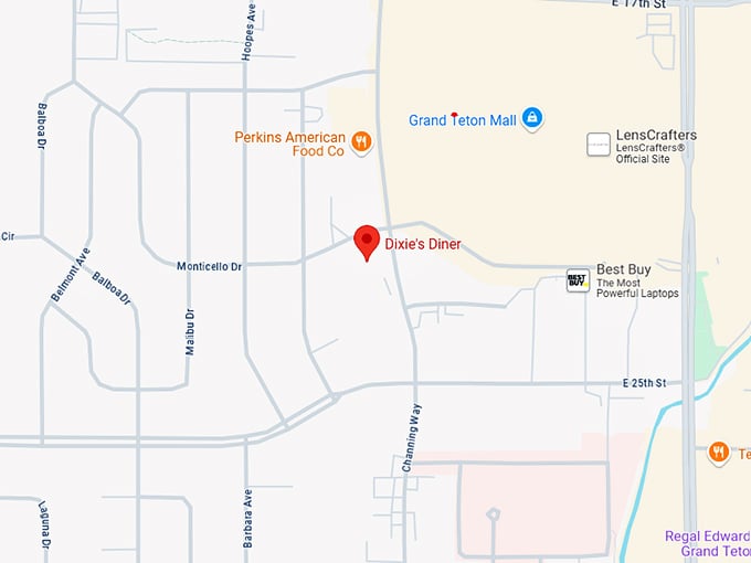 16. dixie's diner map