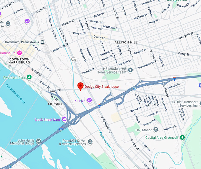 16. dodge city steakhouse map