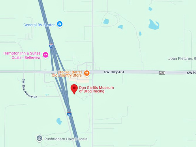 16. don garlits museum of drag racing map