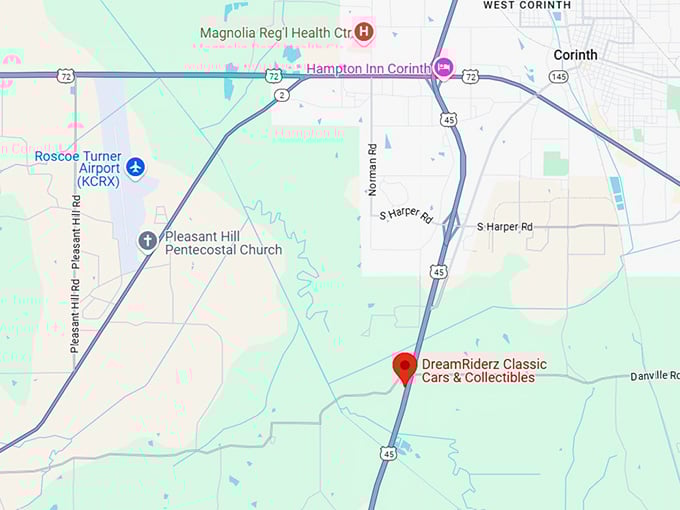 16. dream riderz classic cars & collectibles map