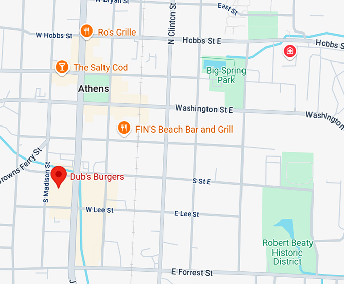 16. dub's burgers map