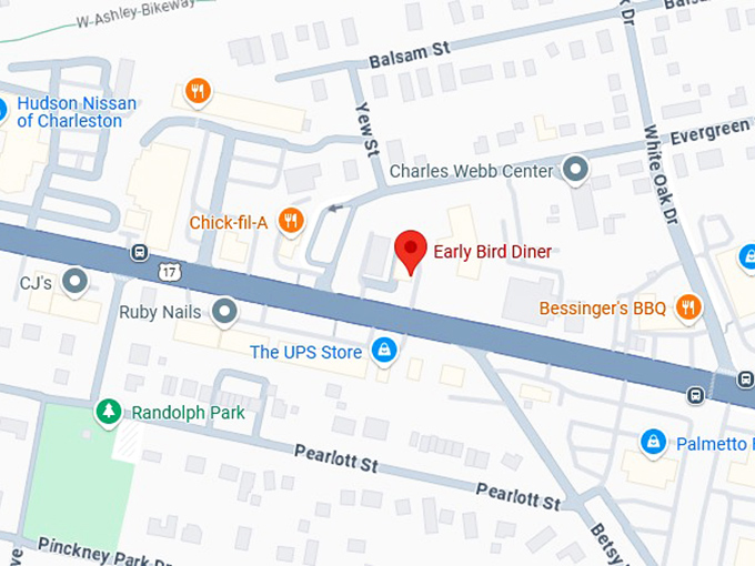 16. early bird diner map