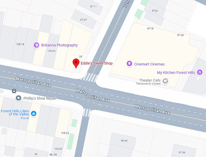 16. eddie's sweet shop map