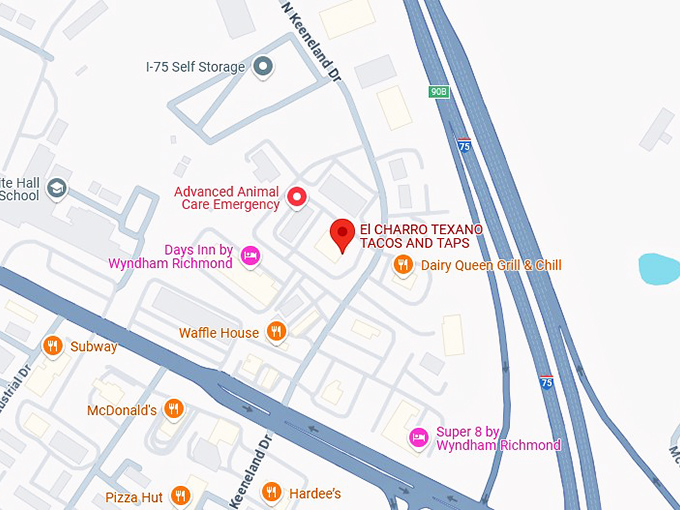 16. el charro texano tacos and taps map