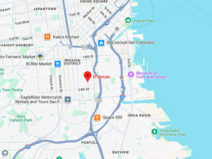 16. el metate map