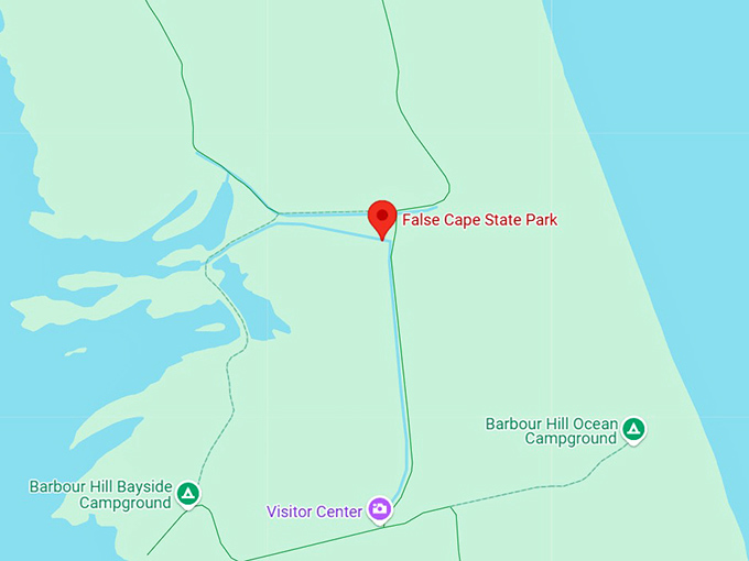 16. false cape state park map