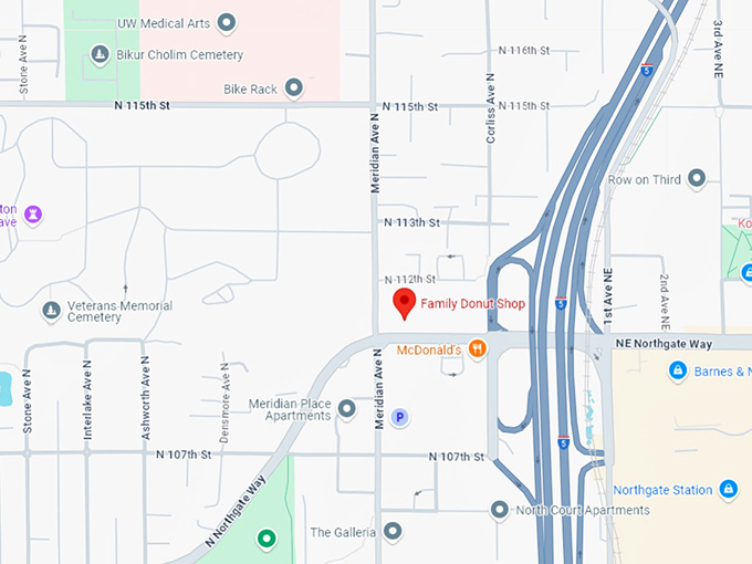 16. family donut shop map