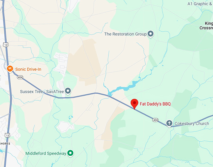 16. fat daddy's bbq map