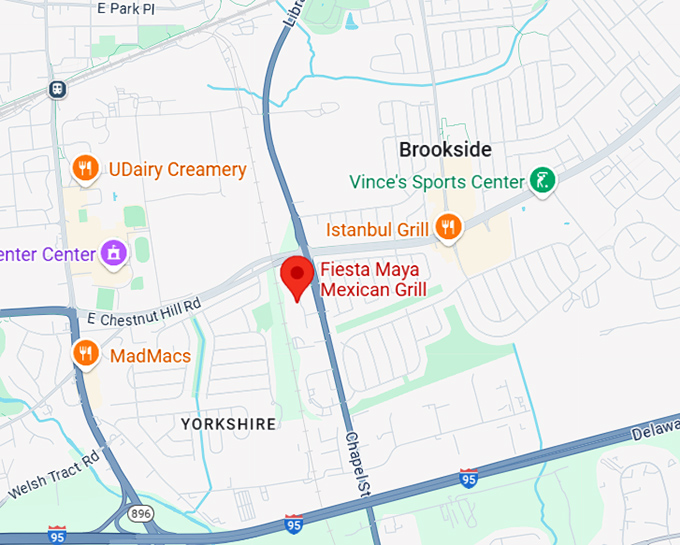 16. fiesta maya mexican grill map