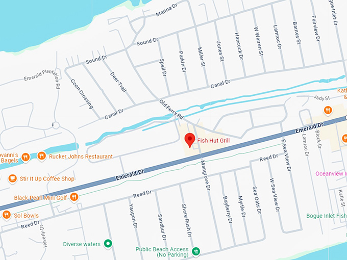 16. fish hut grill map