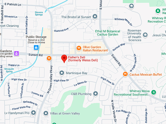 16. fisher&rsquo;s deli (formerly weiss deli) map