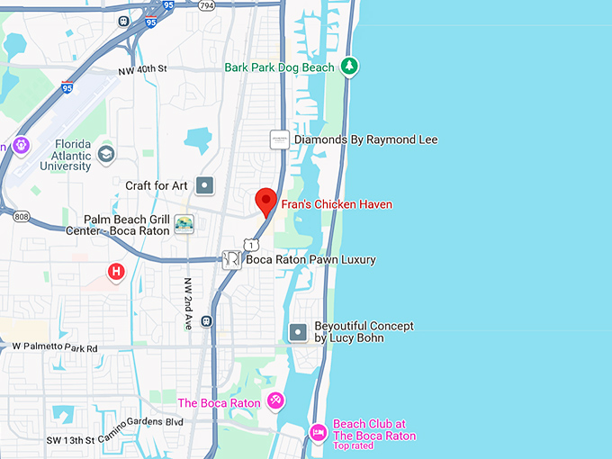 16. fran's chicken haven map