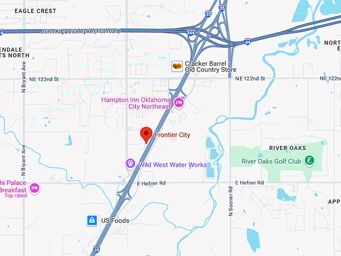 16. frontier city map