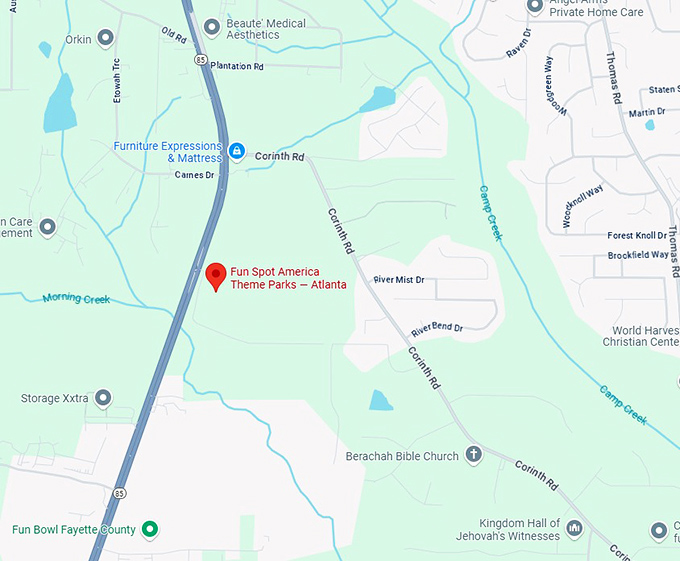 16. fun spot america theme parks &mdash; atlanta map