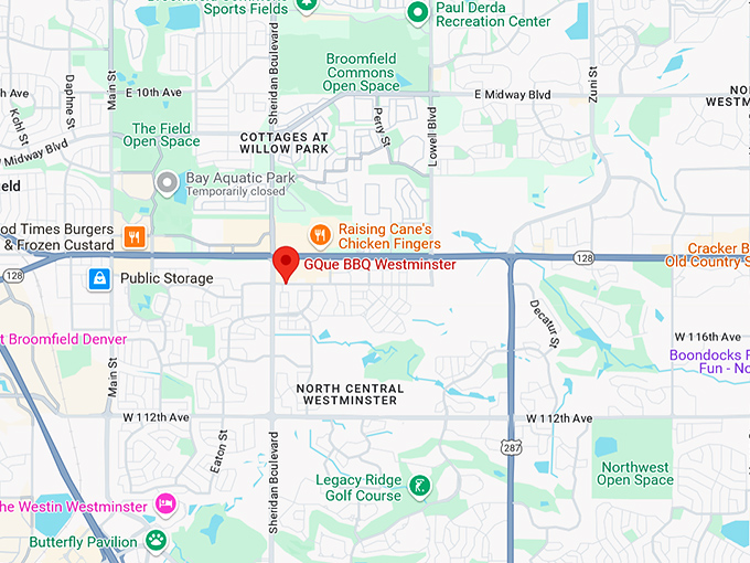 16. gque bbq westminster map