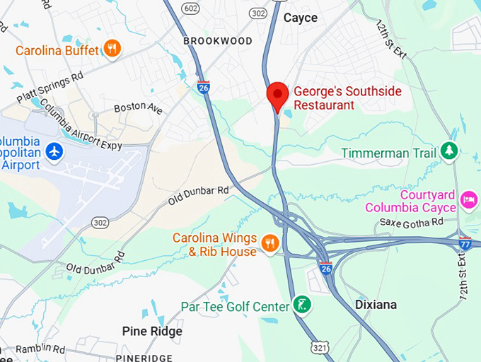 16. george's southside restaurant map