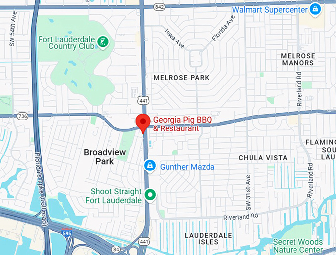 16. georgia pig bbq & restaurant map
