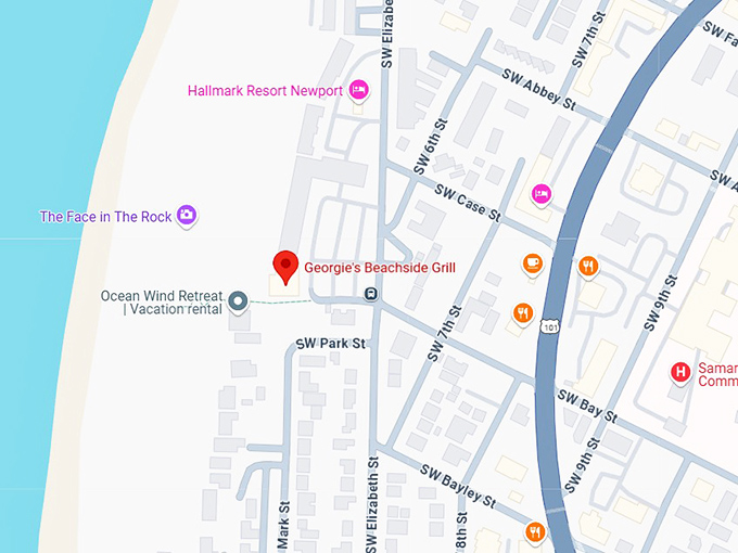 16. georgie's beachside grill map