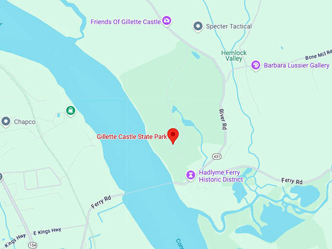 16. gillette castle map