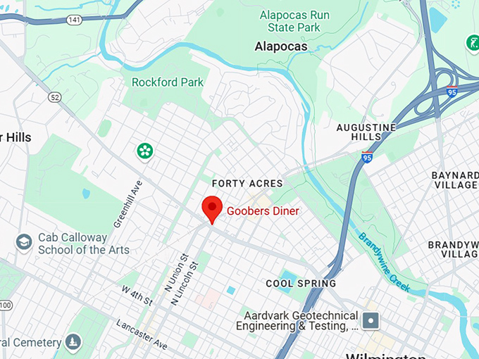 16. goobers diner map