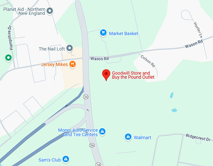 16. goodwill store and buy the pound outlet map