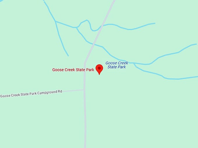 16. goose creek state park map