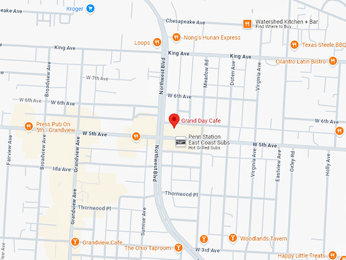 16. grand day cafe map