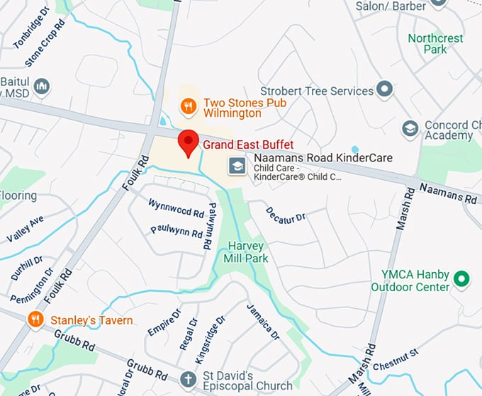 16. grand east buffet map