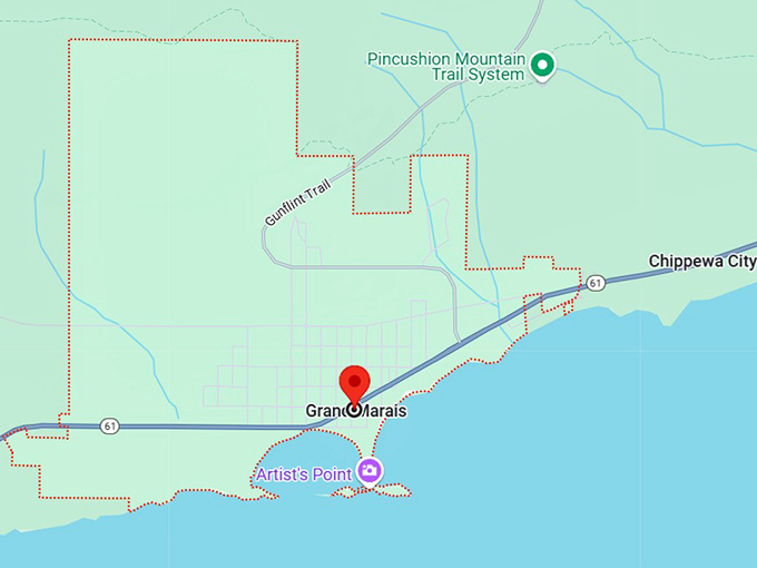 16. grand marais, mn map