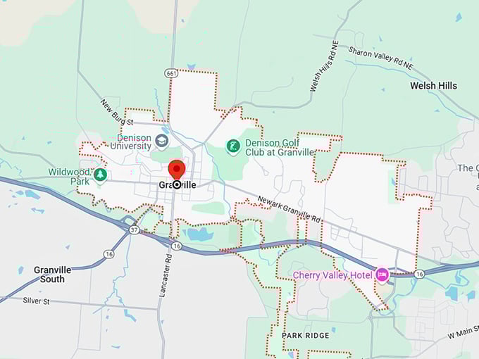 16. granville oh map
