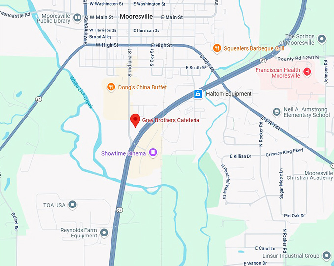 16. gray brothers cafeteria map