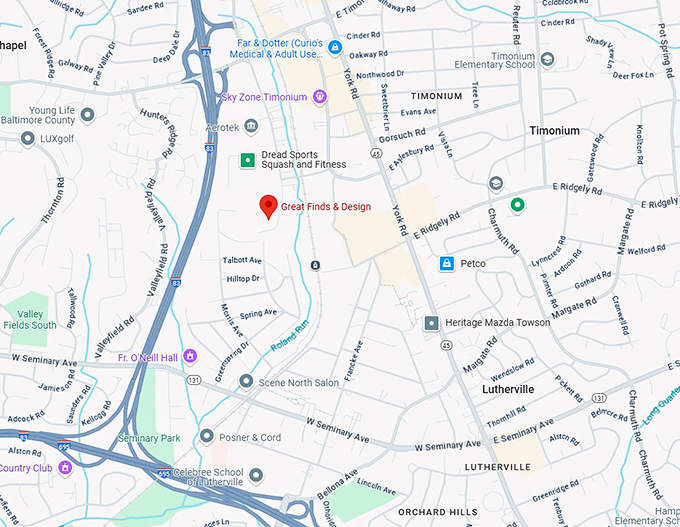 16. great finds & design map