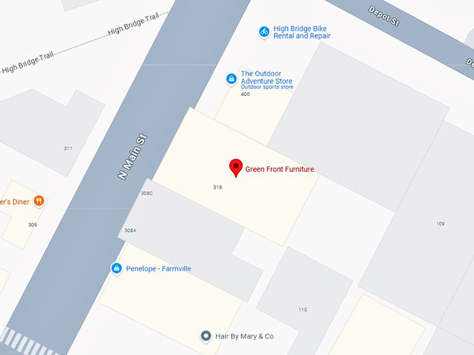 16. green front furniture map