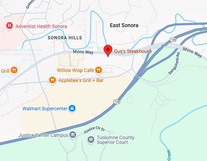 16. gus's steakhou map