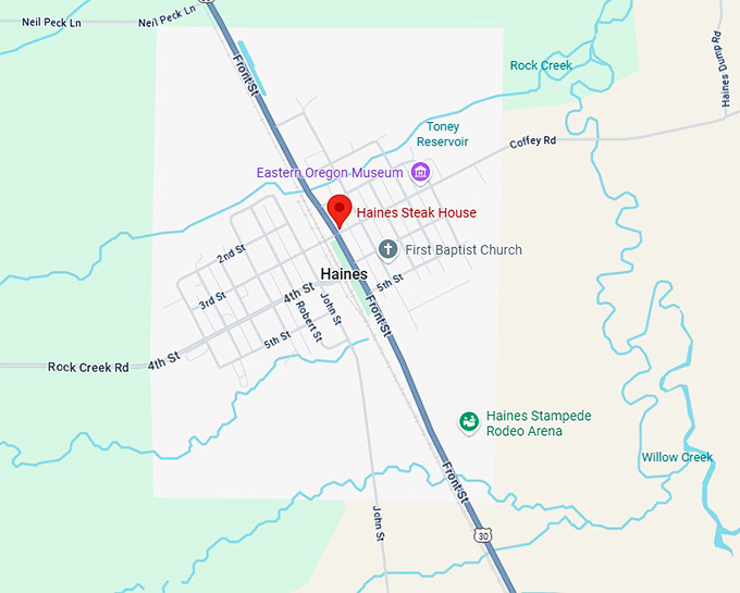 16. haines steak house map