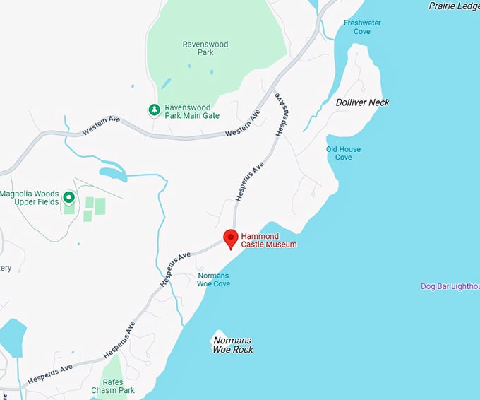 16. hammond castle museum map